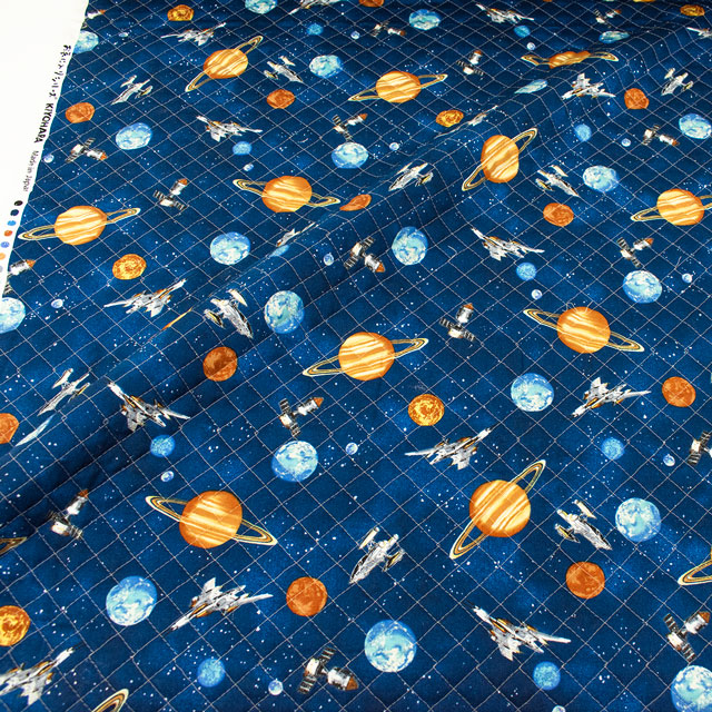 生地 お気に入りシリーズ コズミック/キルティング（MOWF-153Q） NV.ネイビー オカダヤ(okadaya) 布・生地、毛糸、手芸用品の専門店