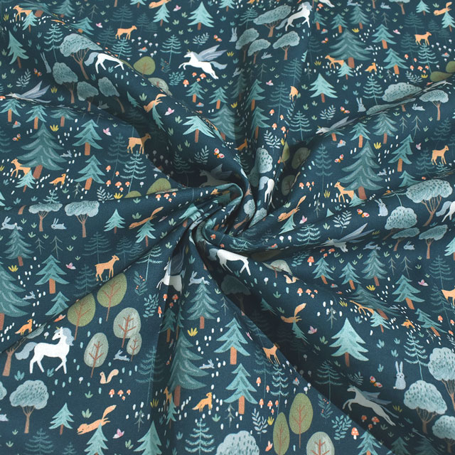 生地 dear STELLA-ディアステラ- マジカル・フォレスト/シーチング（STELLA-D2334） STORM オカダヤ ...