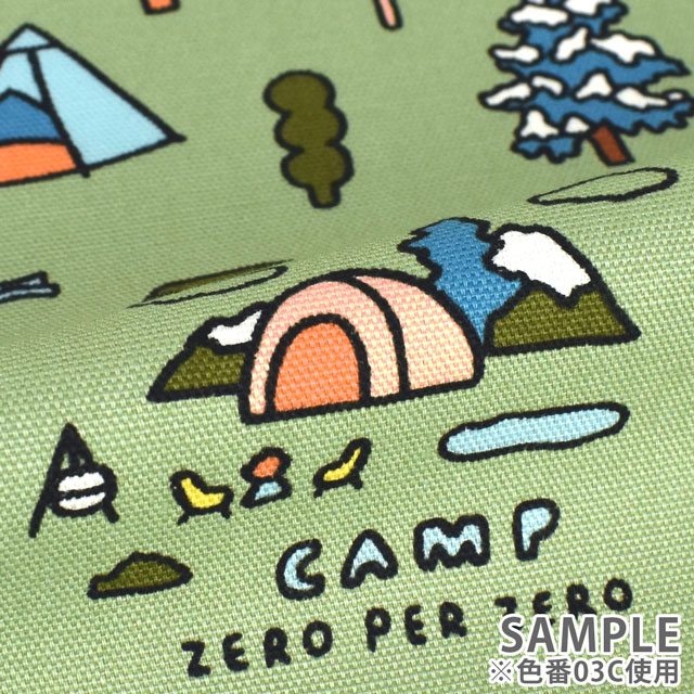 生地 ZERO PER ZERO ゼロパーゼロ CAMP/オックス（ZPFO） 03B.グレー オカダヤ(okadaya) 布・生地、毛糸、手芸用品の専門店