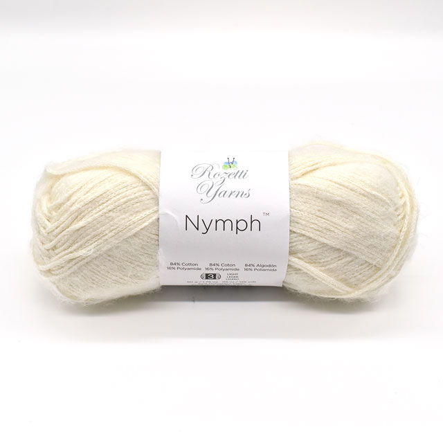 手編み糸 ニンフ（F-62） 113.アイボリー オカダヤ(okadaya) 布・生地、毛糸、手芸用品の専門店