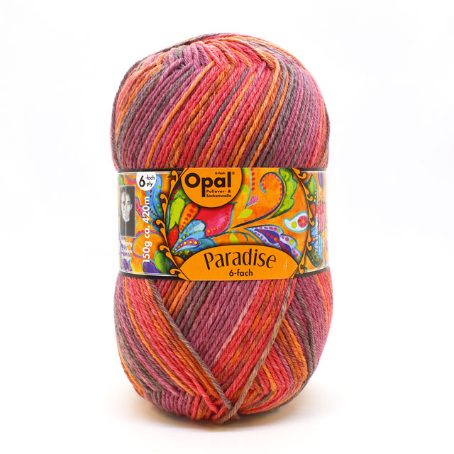 毛糸 Opal-オパール- パラダイス 6ply/6本撚り 11025.柿 オカダヤ(okadaya) 布・生地、毛糸、手芸用品の専門店